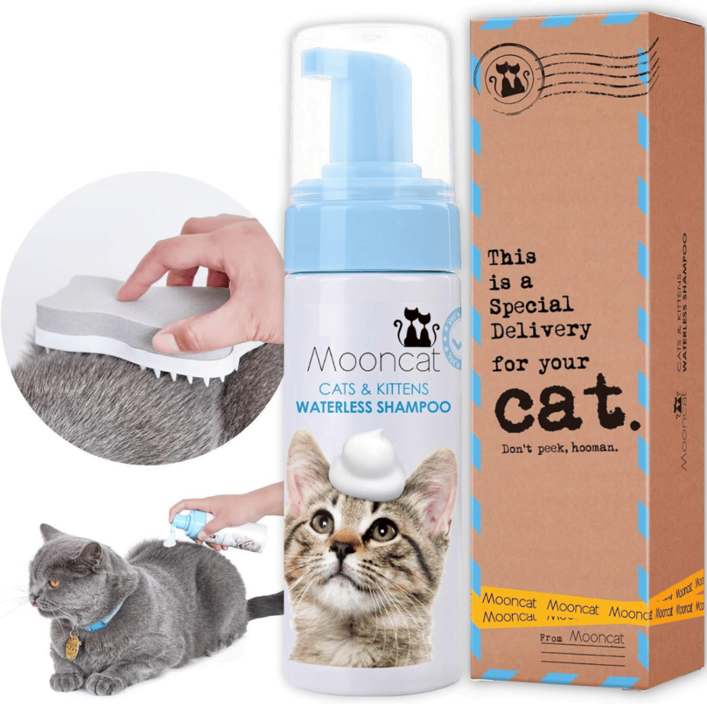 Mooncat Waterless Cat Shampoo - Tearless Formula for All Cats