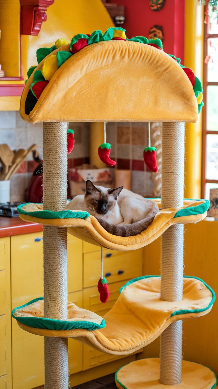 15+ Unique Cat Towers Designed Like Food to Match Any Home Decor