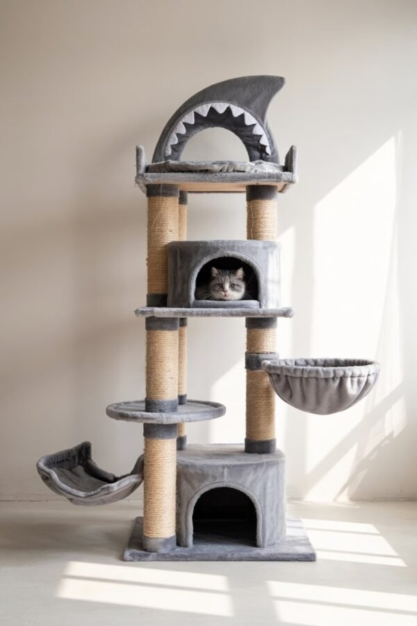 15+ Aquatic-Themed Cat Towers to Bring Ocean Vibes into Your Home