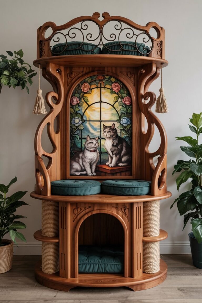 20+ Victorian-Inspired Decorative Cat Towers for the Sophisticated Pet