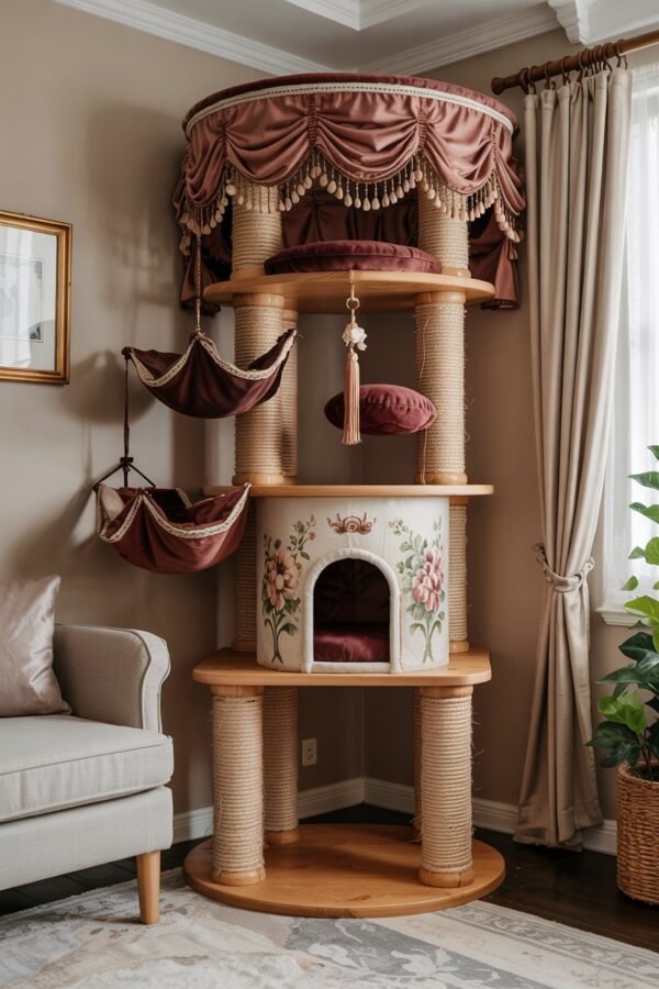 20+ Victorian-Inspired Decorative Cat Towers for the Sophisticated Pet