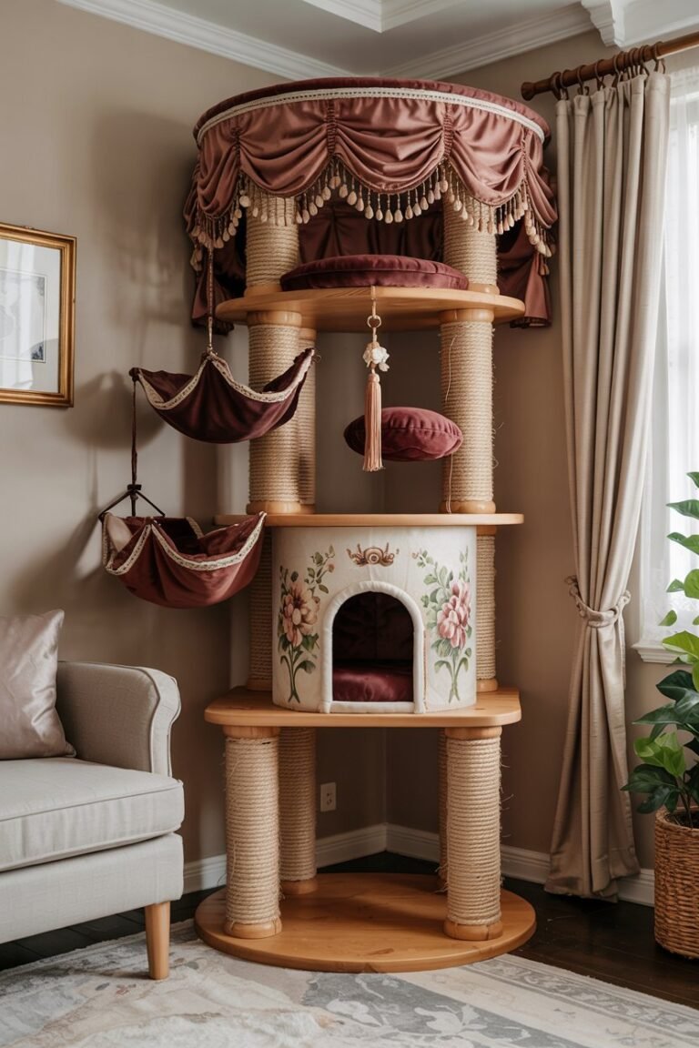 20+ Victorian-Inspired Decorative Cat Towers for the Sophisticated Pet