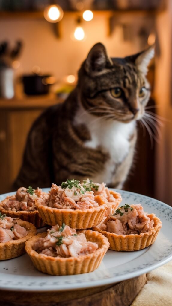 Healthy Tuna and Bone Broth Tartlets for Cats