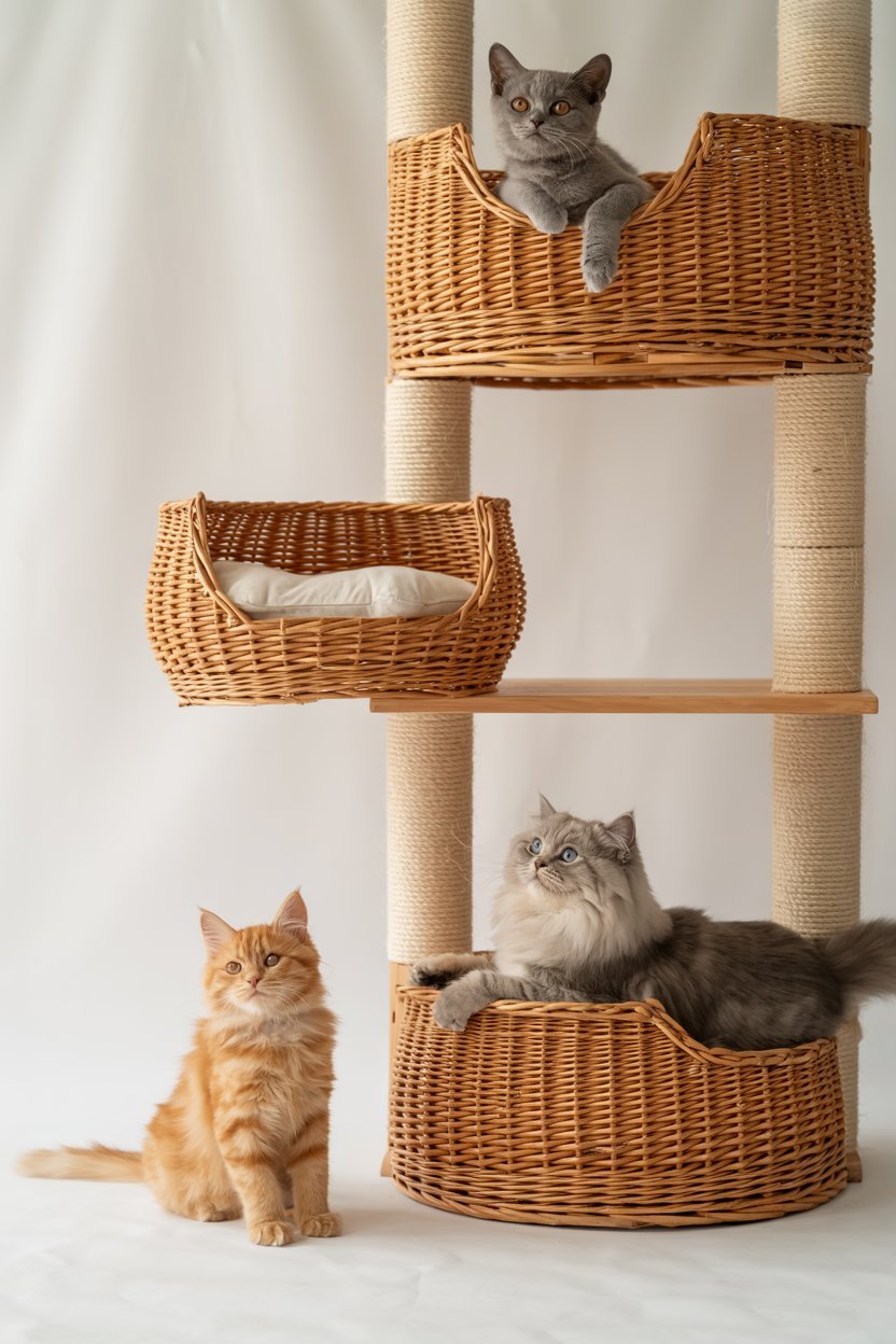 13+ Bohemian Cat Tower Ideas That Blend with Your Home Decor