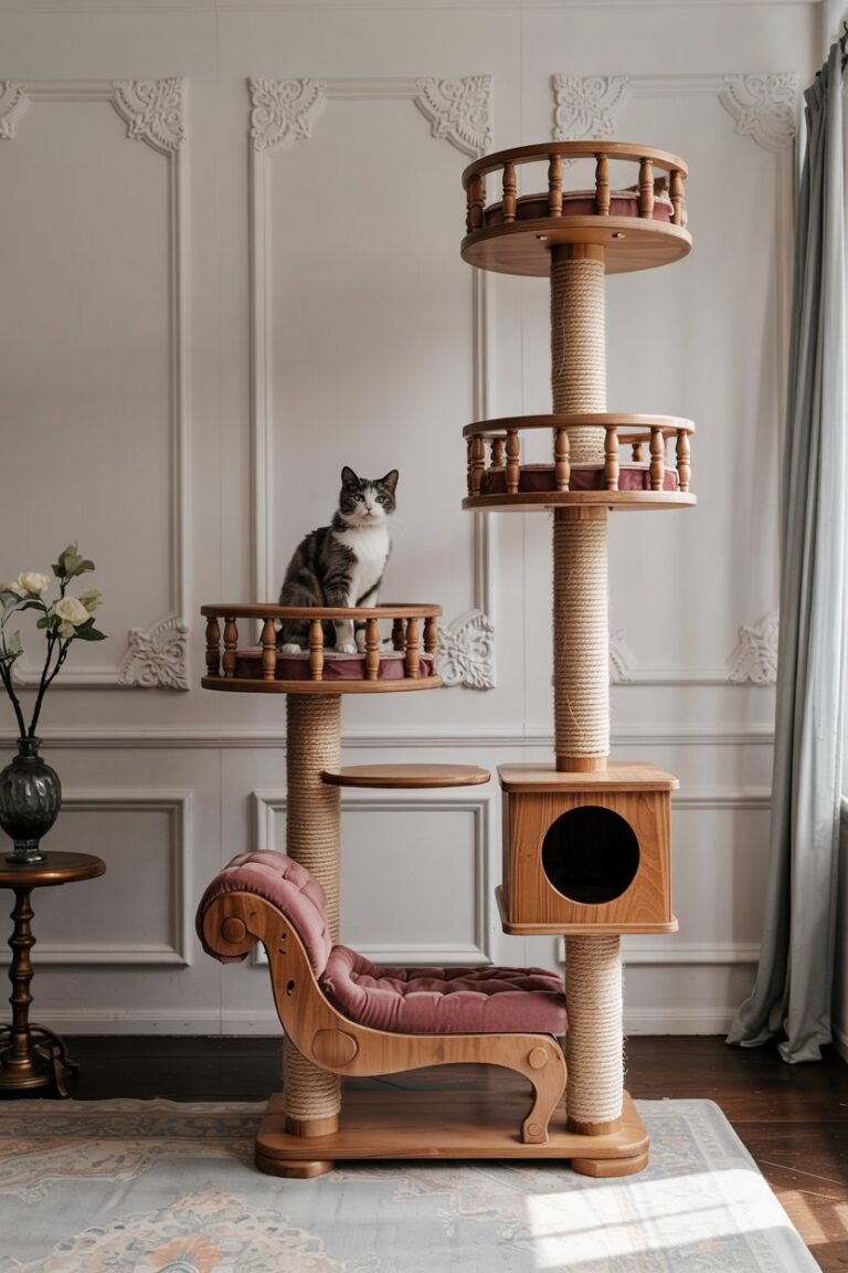 20+ Victorian-Inspired Decorative Cat Towers for the Sophisticated Pet