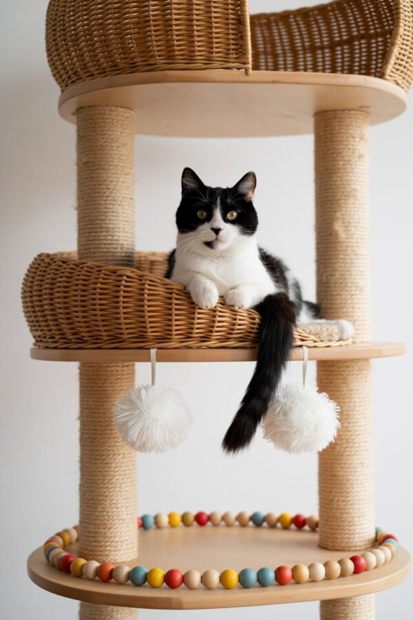 13+ Bohemian Cat Tower Ideas That Blend with Your Home Decor