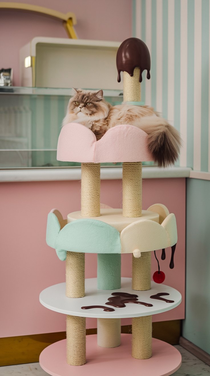 15+ Unique Cat Towers Designed Like Food to Match Any Home Decor