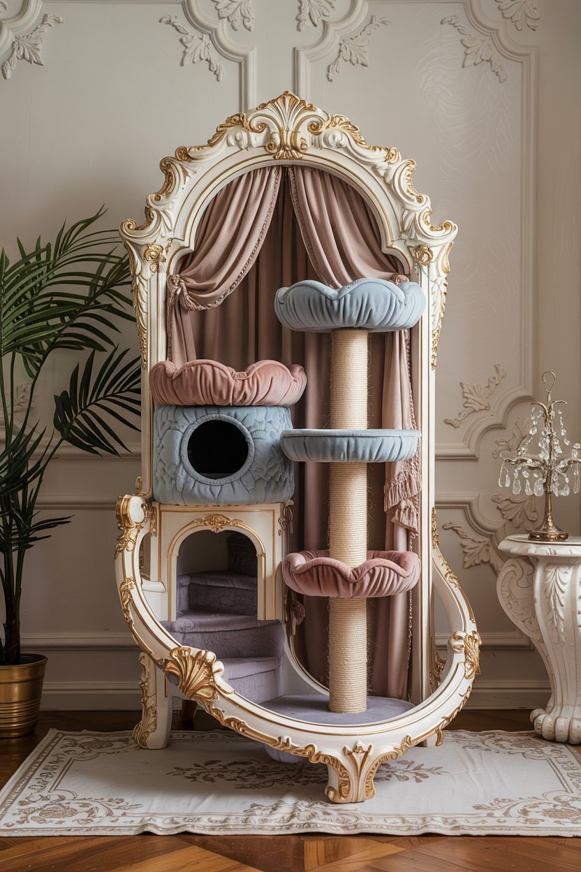 20+ Victorian-Inspired Decorative Cat Towers for the Sophisticated Pet