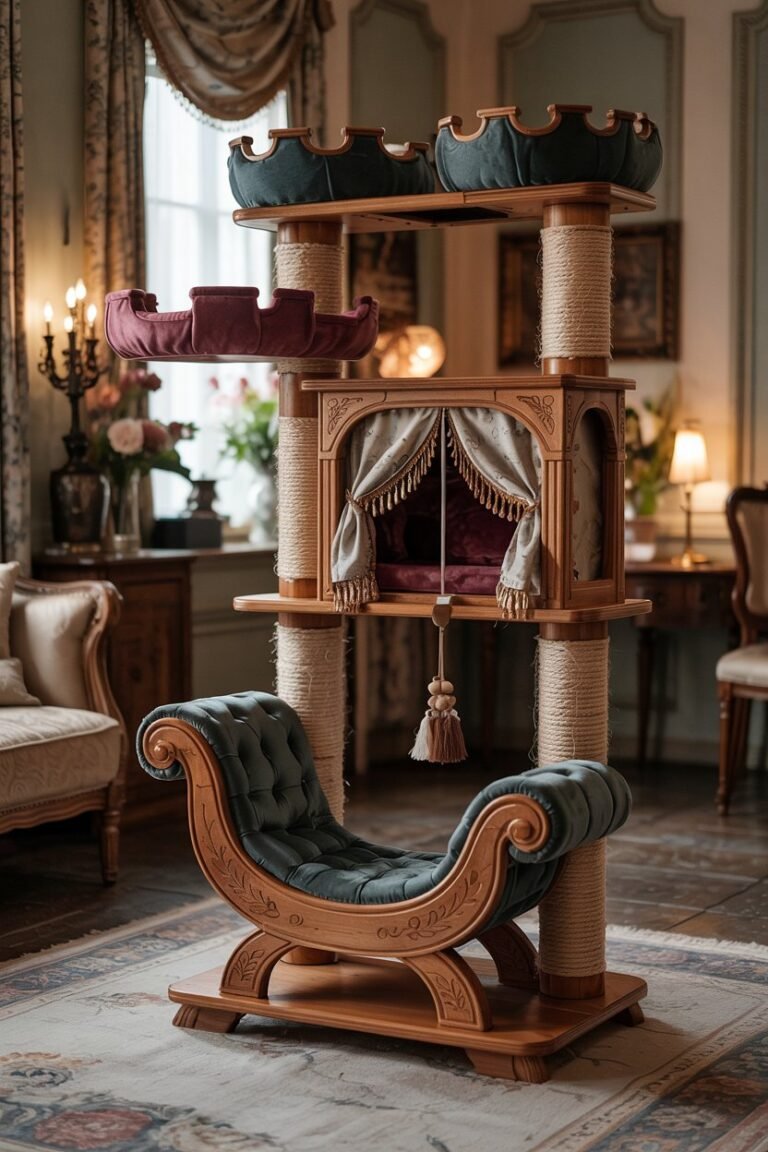 20+ Victorian-Inspired Decorative Cat Towers for the Sophisticated Pet