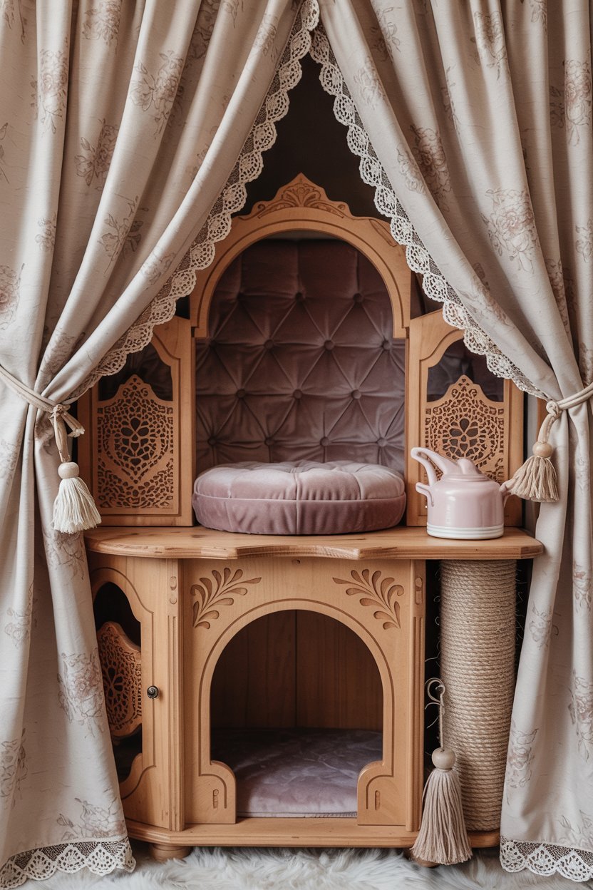 20+ Victorian-Inspired Decorative Cat Towers for the Sophisticated Pet