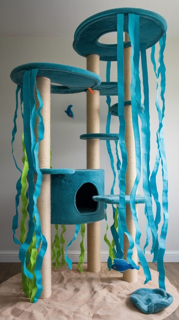 15+ Aquatic-Themed Cat Towers to Bring Ocean Vibes into Your Home