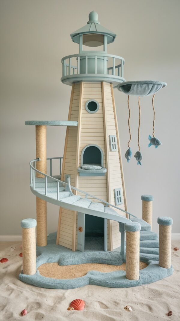 15+ Aquatic-Themed Cat Towers to Bring Ocean Vibes into Your Home