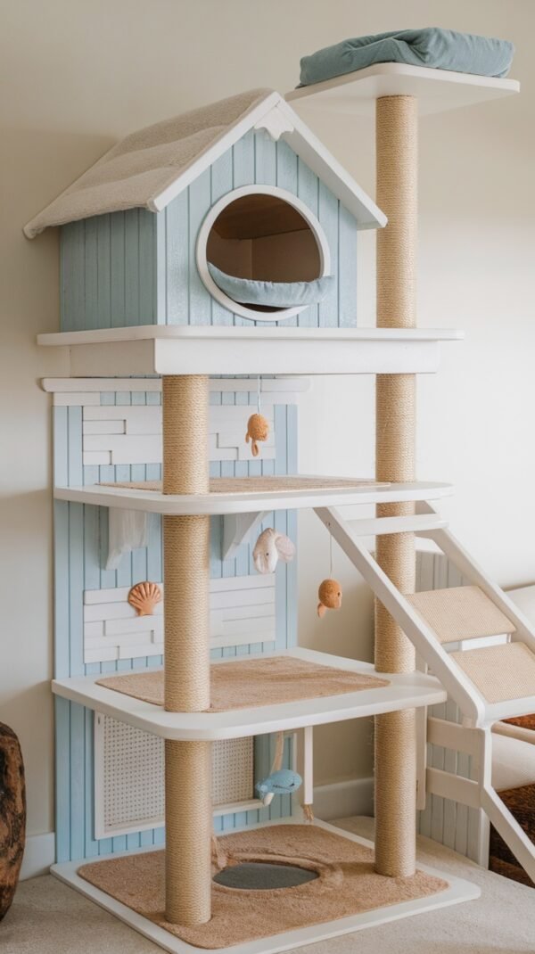 15+ Aquatic-Themed Cat Towers to Bring Ocean Vibes into Your Home