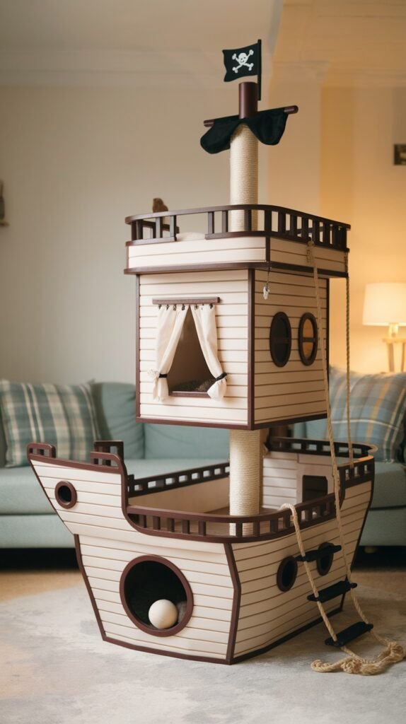 15+ Aquatic-Themed Cat Towers to Bring Ocean Vibes into Your Home