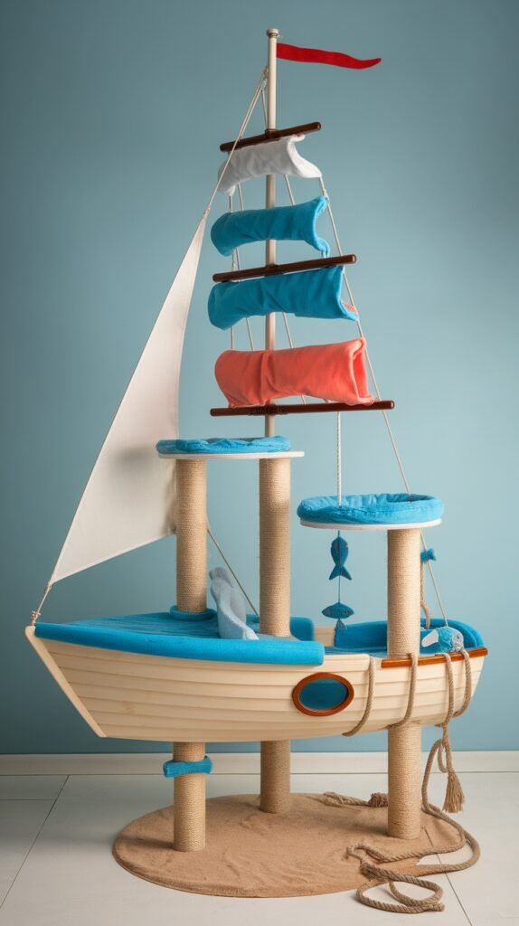 15+ Aquatic-Themed Cat Towers to Bring Ocean Vibes into Your Home