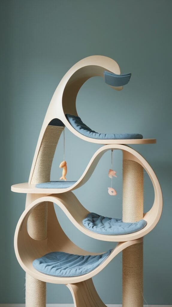 15+ Aquatic-Themed Cat Towers to Bring Ocean Vibes into Your Home