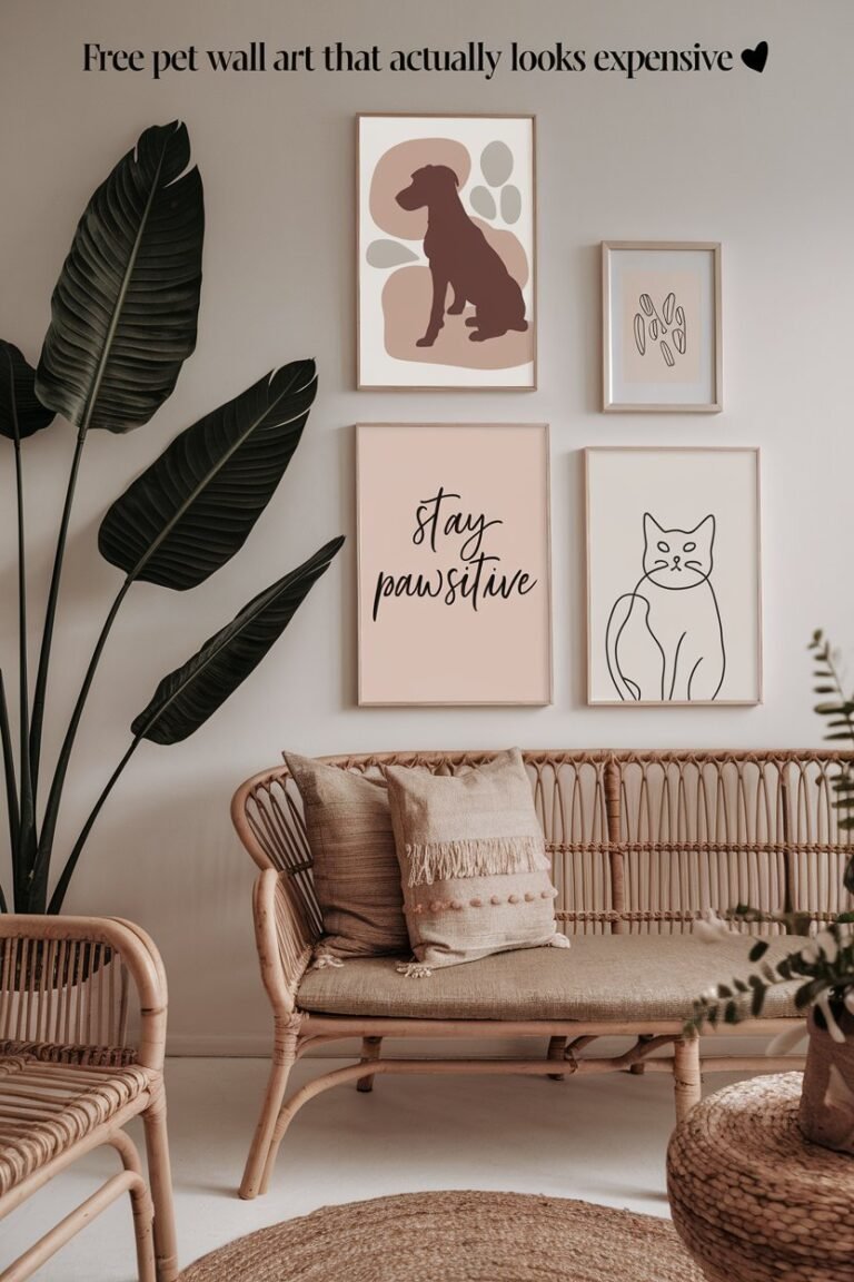 Transform Your Space with Pet Art: 18 Ways to Decorate and 12 Free ...