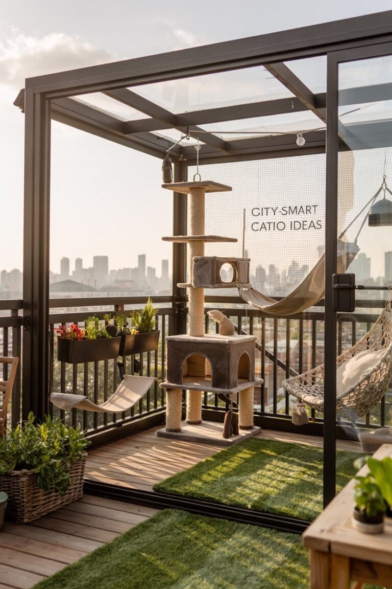 20+ Catio Layouts That Include Cat Trees, Hammocks & More