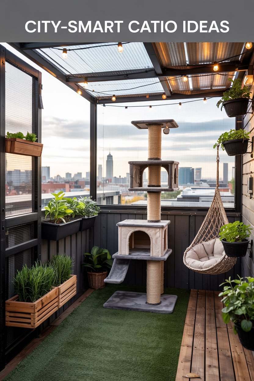 20+ Catio Layouts That Include Cat Trees, Hammocks & More