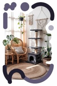 15+ Boho Living Room and Bedroom Cat Tree Ideas You’ll Love