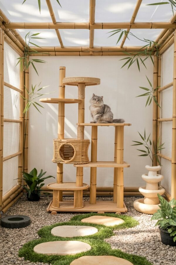 20+ Catio Layouts That Include Cat Trees, Hammocks & More