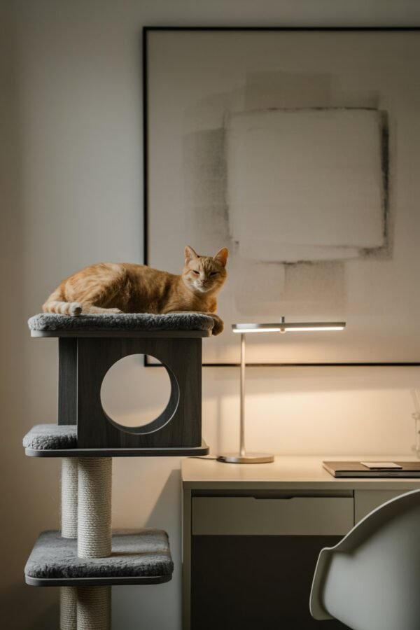 6 Home Office Decor Must-Haves (Including a Spot for Your Cat)