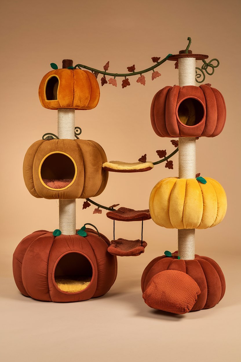 10 Cozy Autumn Cat Café Tower Ideas - Sweet Purrfections