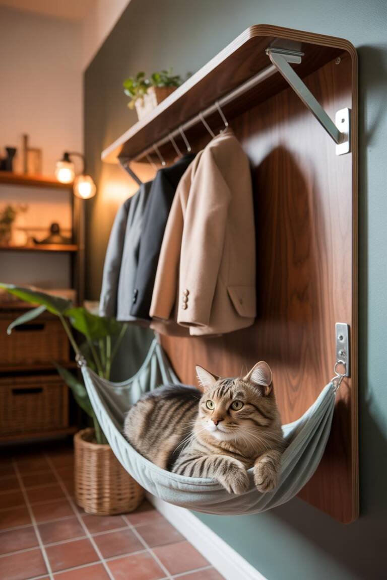 11 Modern Coat Racks Cats Can Scratch and Climb