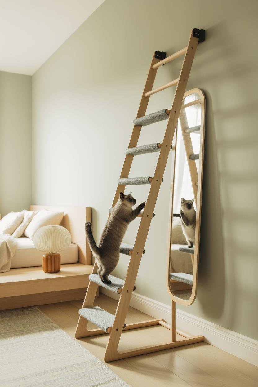 7 Chic Cat Trees With Vanity Mirror Designs for Stylish Bedrooms