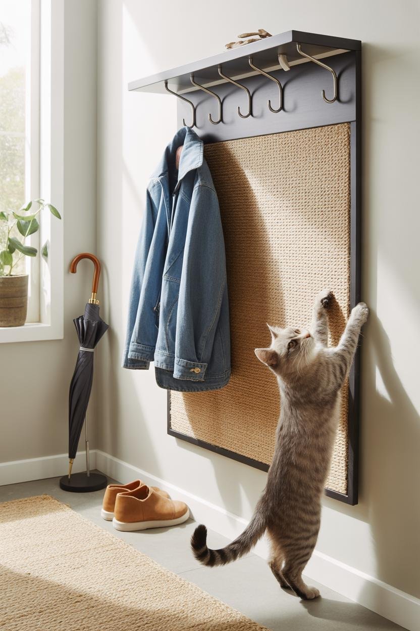 11 Modern Coat Racks Cats Can Scratch and Climb