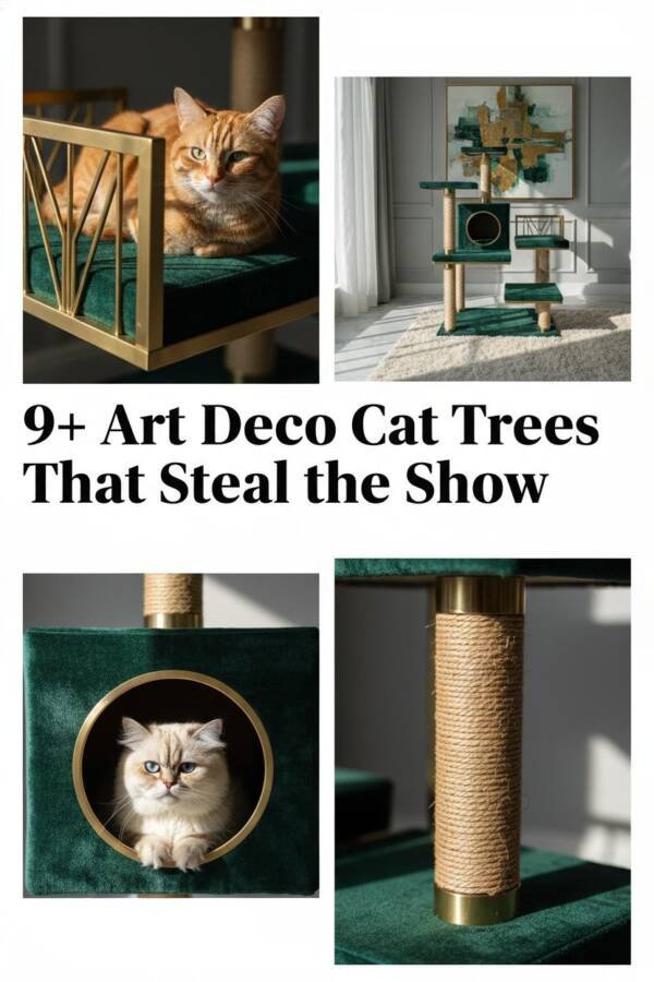 9+ Art Deco Cat Trees That Scream Old Hollywood Glamour
