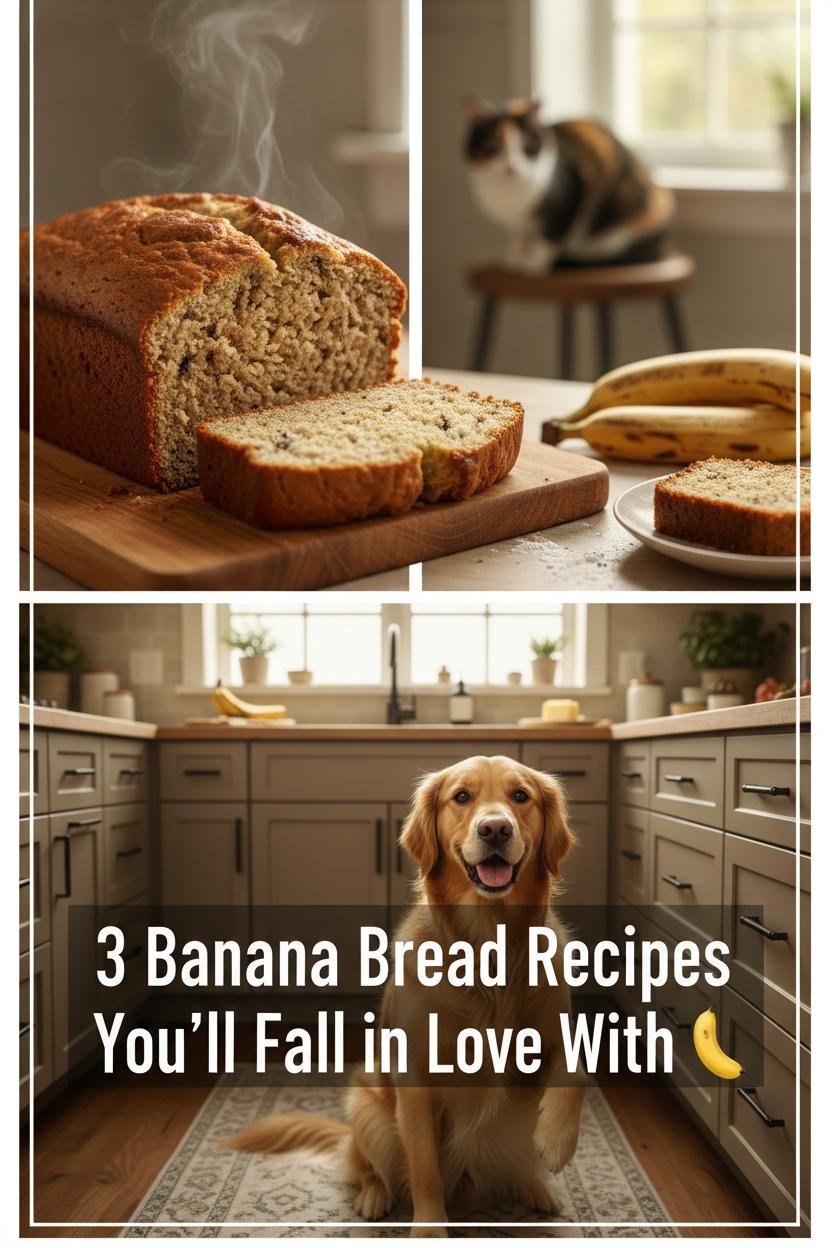 3 Banana Bread Recipes You Need to Try (+ Bonus Dog Treat Recipe)