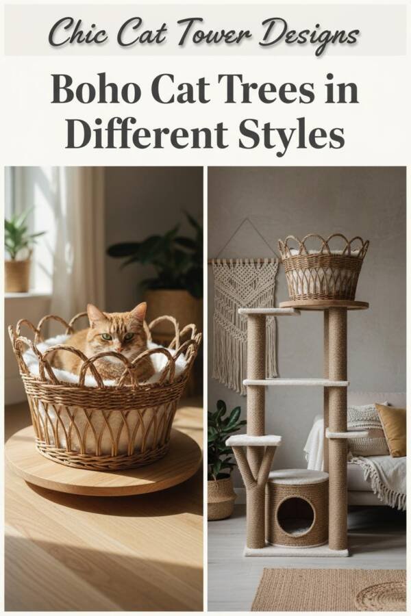 13+ Bohemian Cat Tower Ideas That Blend with Your Home Decor