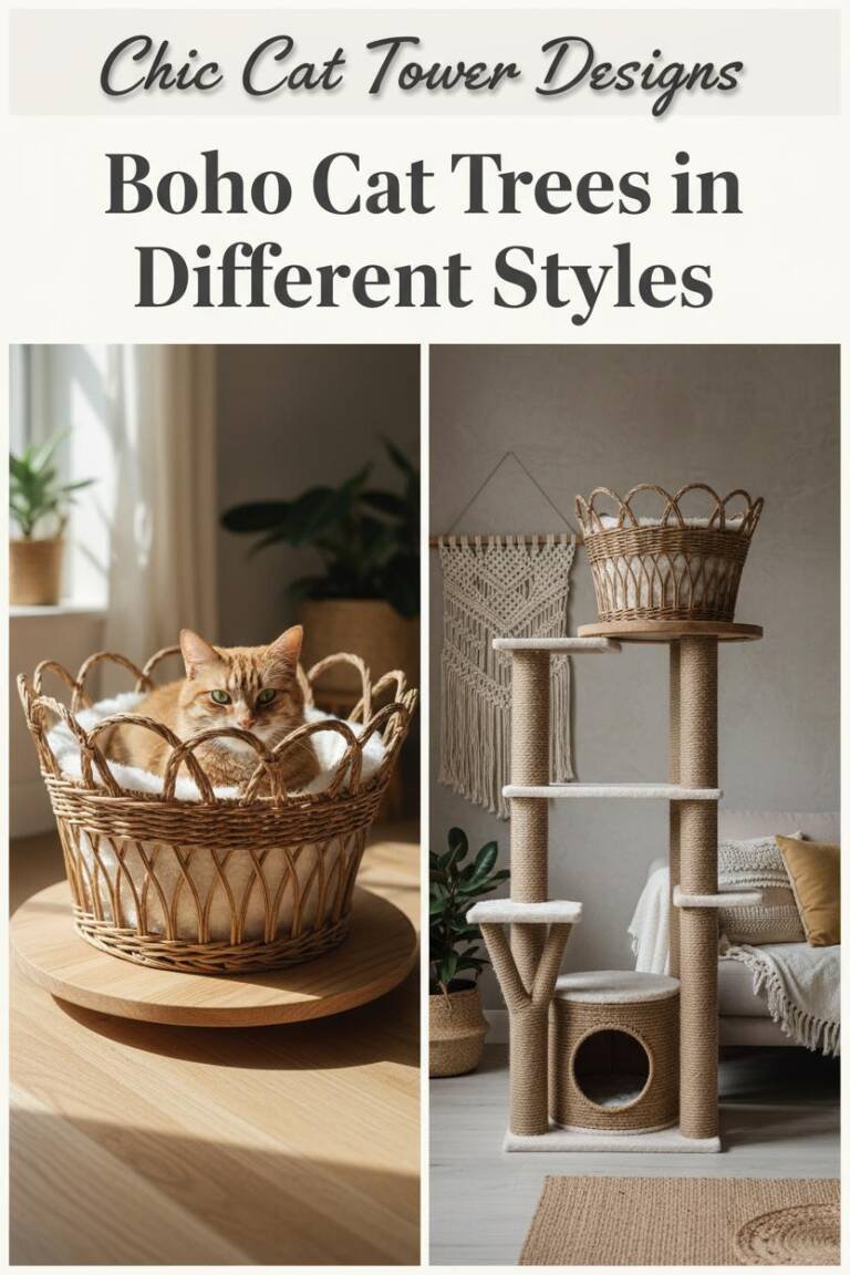 13+ Bohemian Cat Tower Ideas That Blend with Your Home Decor