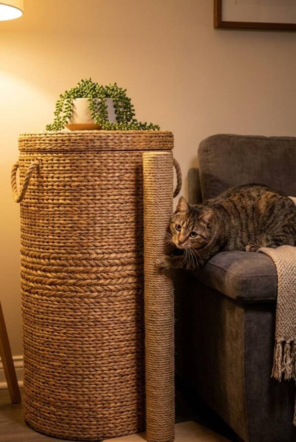 13+ Bamboo & Seagrass Cat Scratchers with Earthy Boho Appeal