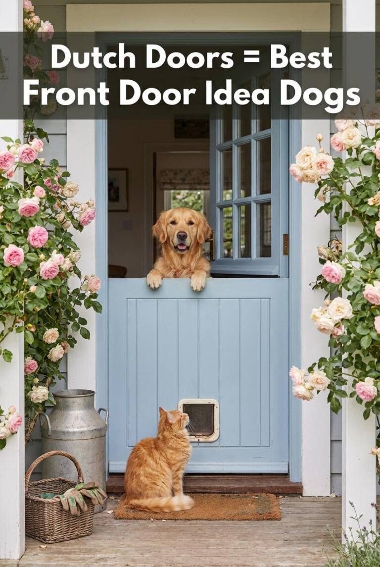 16 Front Door Ideas With Doggy Doors That Don't Ruin Your Curb Appeal